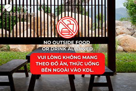 Thông Báo V/v Không Mang Đồ Ăn, Thức Uống Vào Khu Du Lịch | Suối khoáng ...